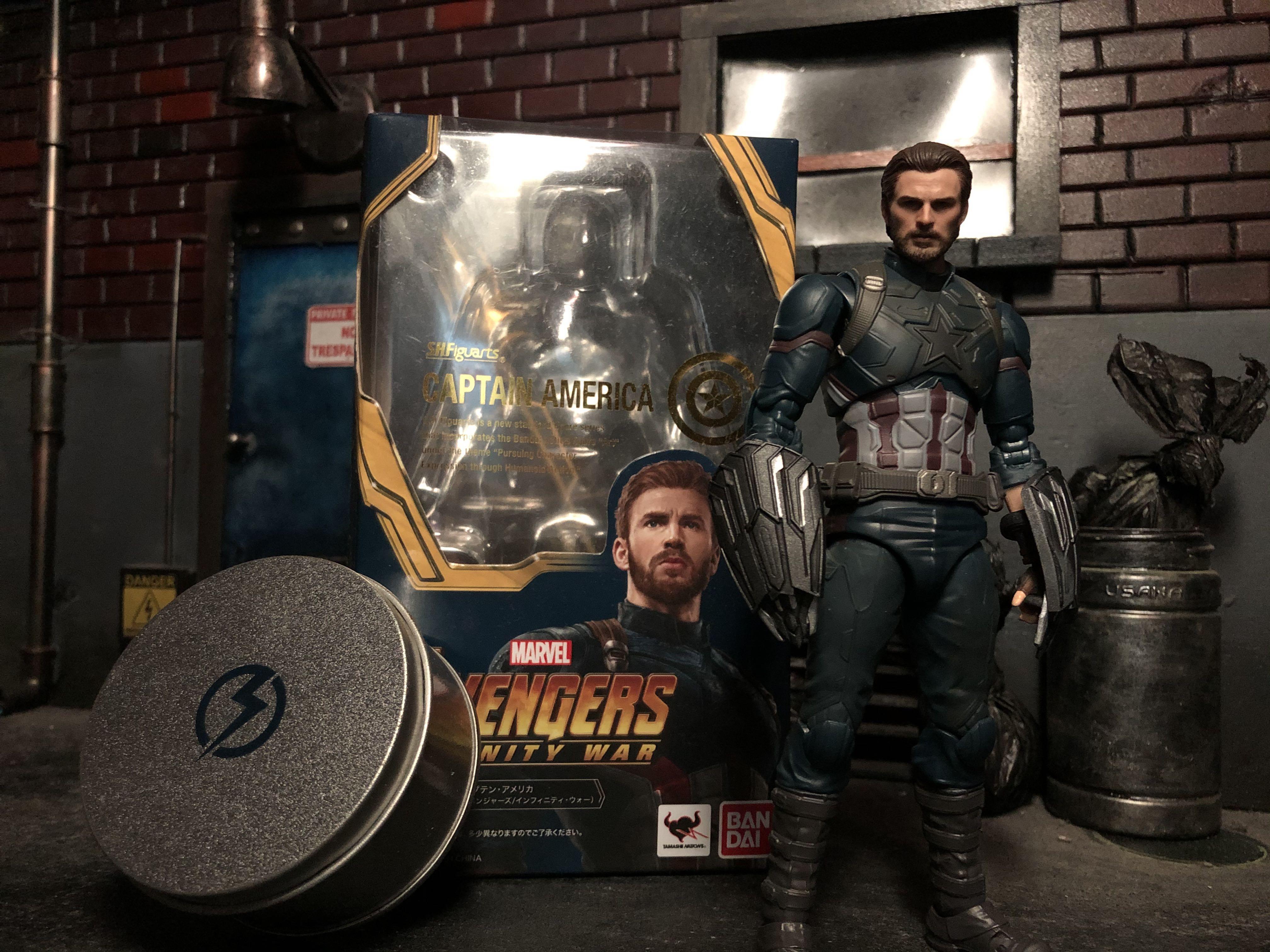 Manipple Captain America Infinity War SHF + Shields, Hobbies & Toys ...