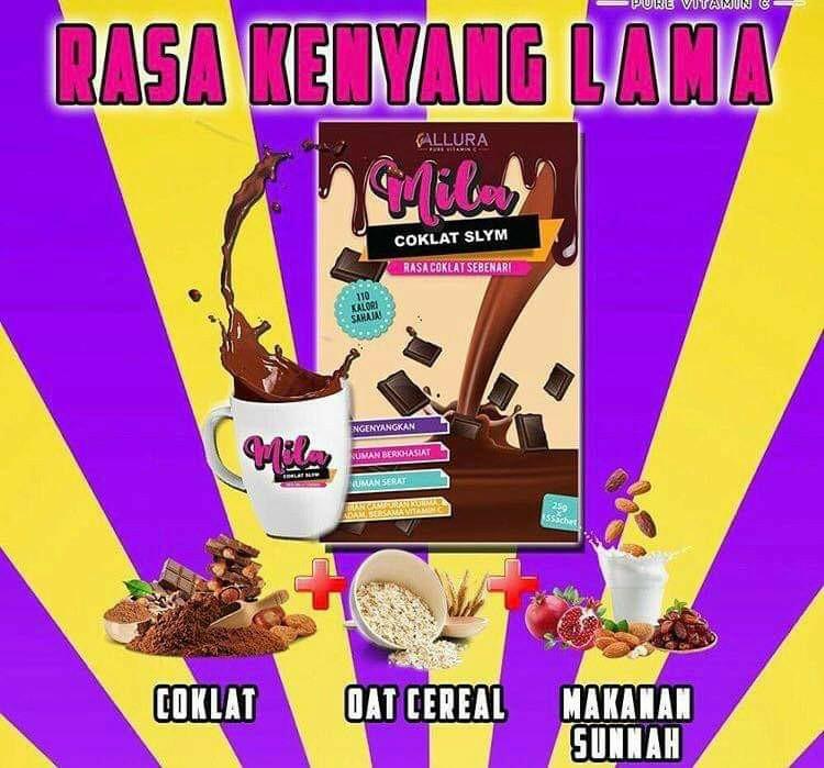 MILA COKLAT SLYM / MILA CHOC OATS / ROLLED OATS / CHOCOLATE OATS ...