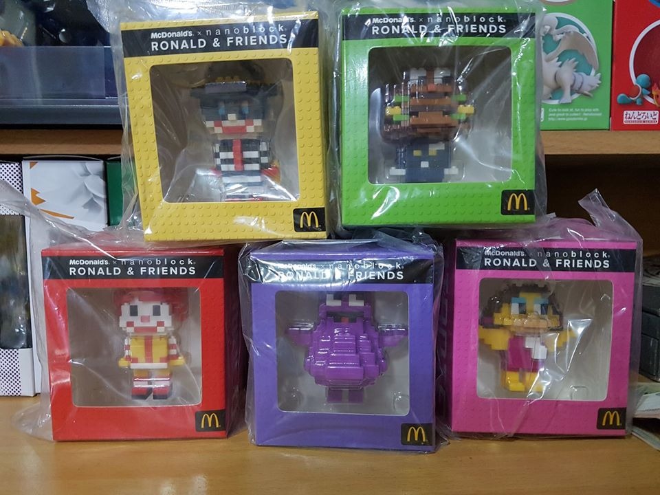 Nanoblock McDonald's Limited Edition Set of 5, Hobbies & Toys, Toys & Games on Carousell