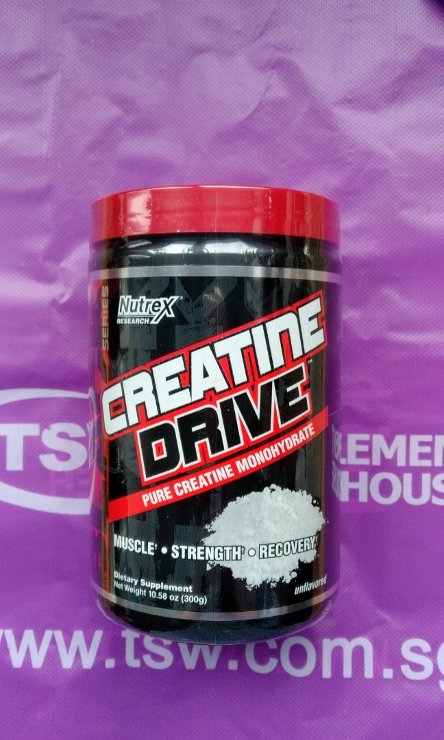 Nutrex Creatine Drive 300g, Sports, Weights & Gym Equipment on Carousell