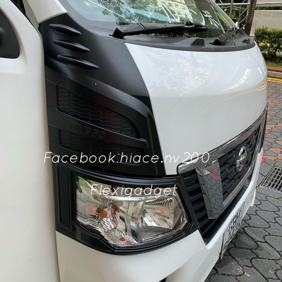 NV350 Black Headlight Trim / NV350 E26 Head Light Cover / NV350 ...