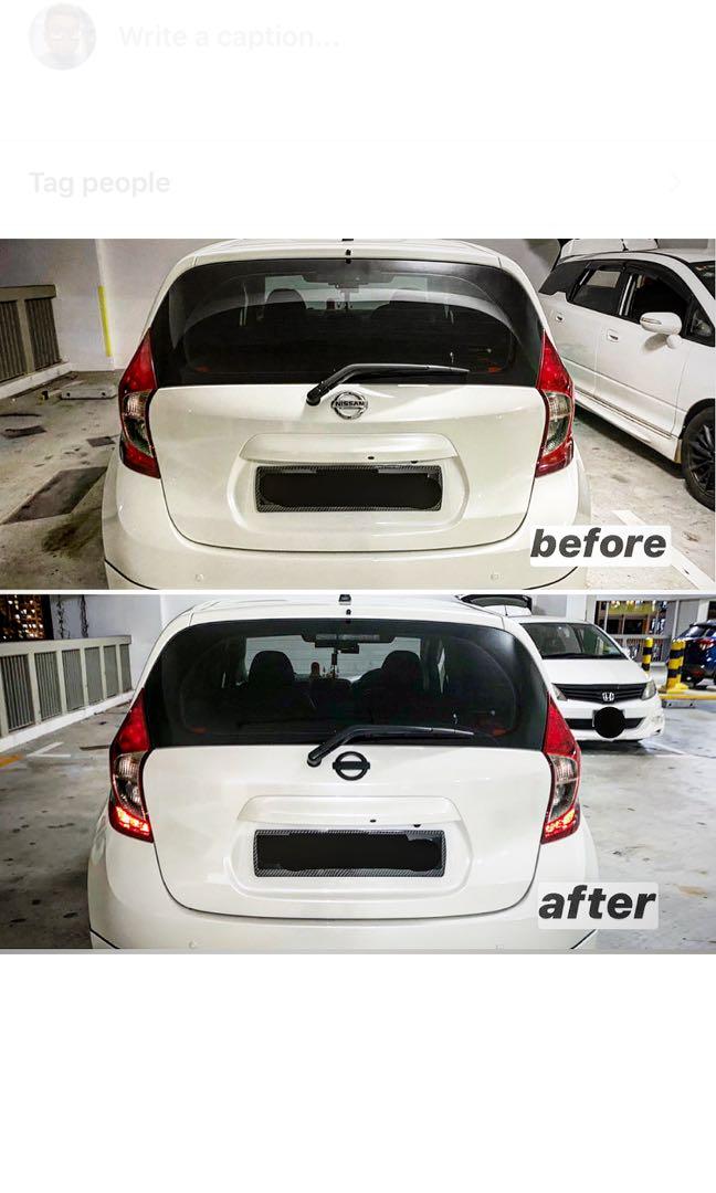 Plastidip Dechrome Nissan Note front grille and emblem, Car Accessories ...