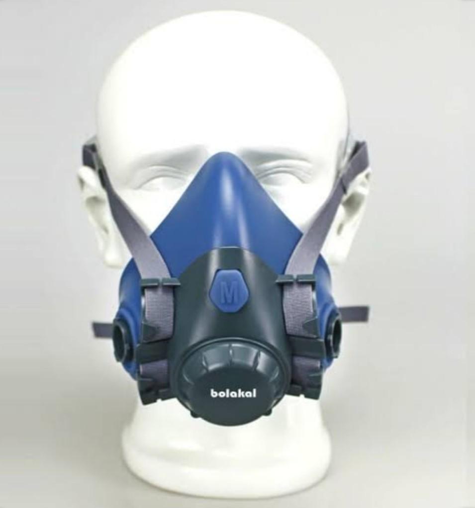 Polygard 7500 Silicone Half Face Respirator Medium, Health & Nutrition, Medical Supplies & Tools ...