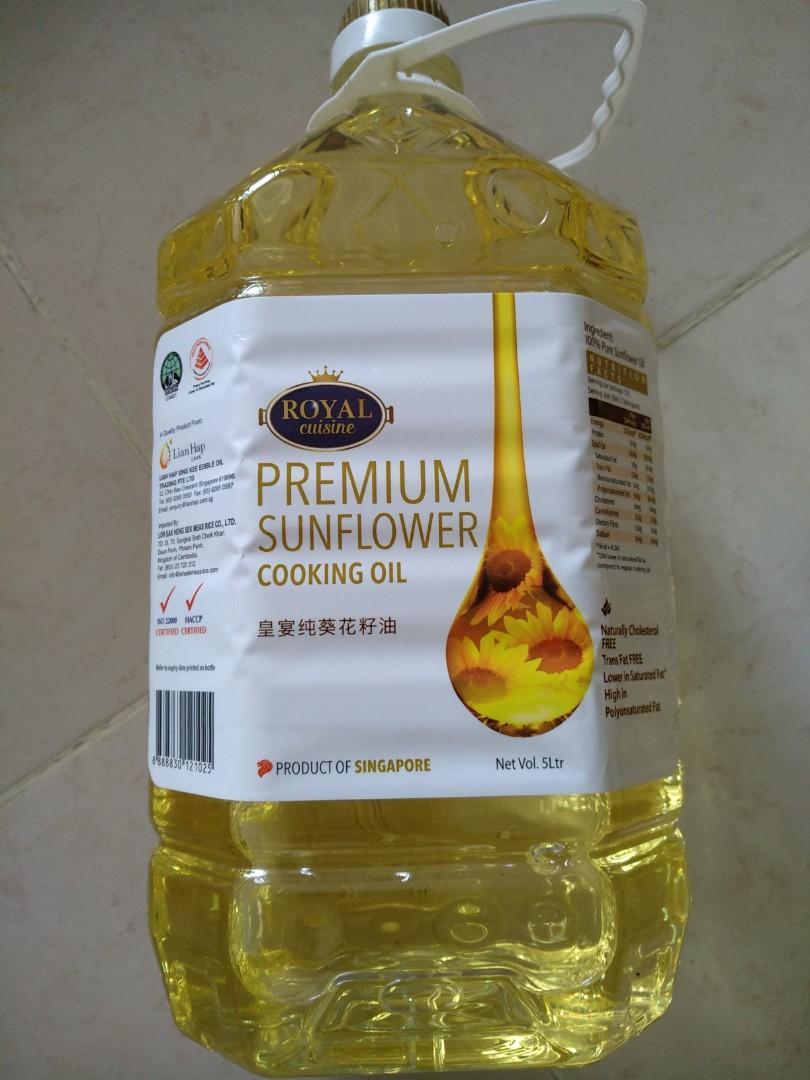 Royal cuisine premium sunflower cooking oil 5L, Food & Drinks, Packaged ...
