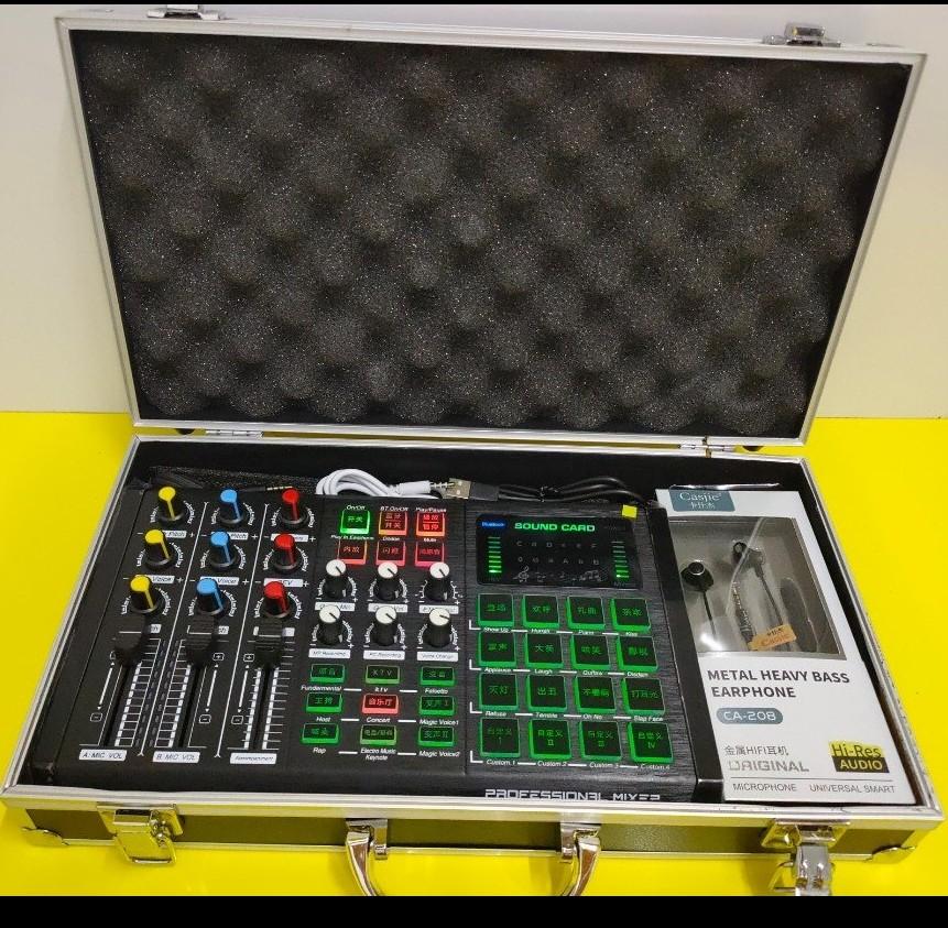 Q7 Professional Sound card mixer, Audio, Other Audio Equipment on Carousell