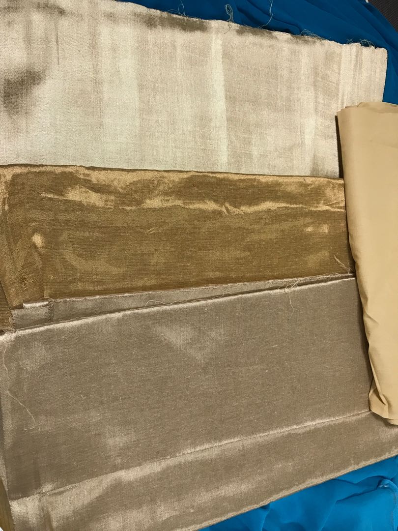 Silk brocade plain shiny saree blouse material 1 meter, Women's Fashion ...