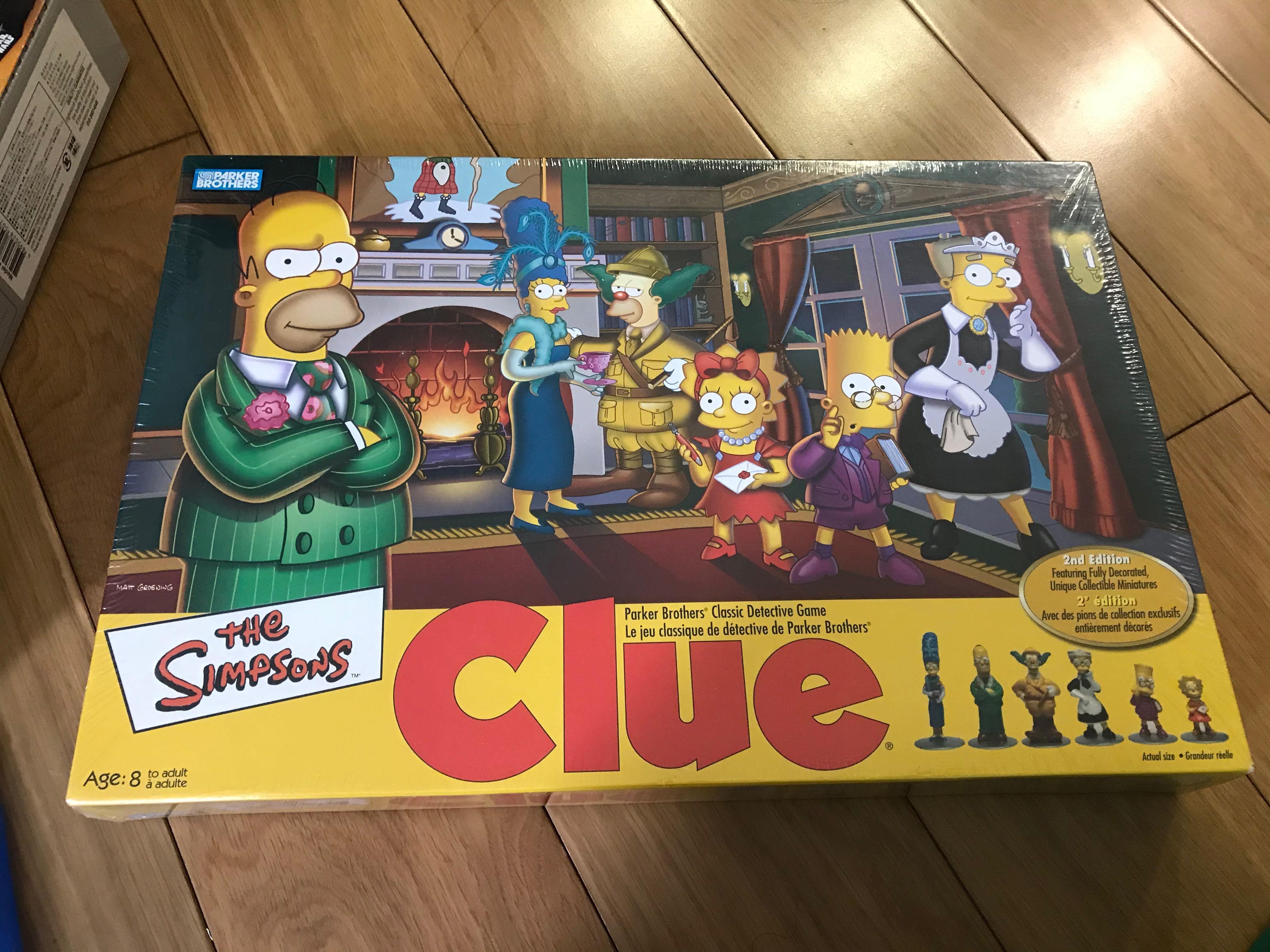 Simpson’s Clue Detective Game, 興趣及遊戲, 玩具 & 遊戲類 - Carousell
