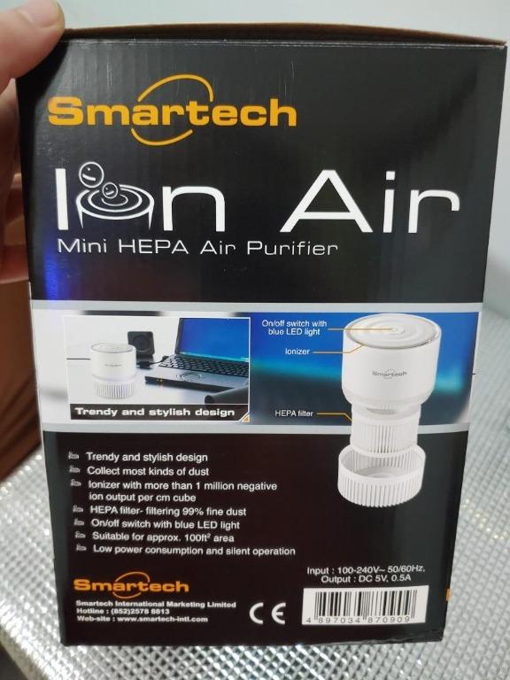 Smartech SP-1278-W Ion Air 負離子空氣淨化機 + WTY, 家庭電器, 空氣清新機及抽濕機 - Carousell