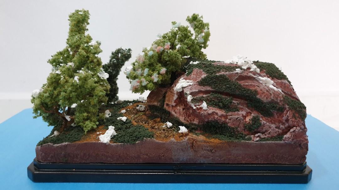 Thawing Snow Rocky terrain Diorama, Hobbies & Toys, Toys & Games on ...