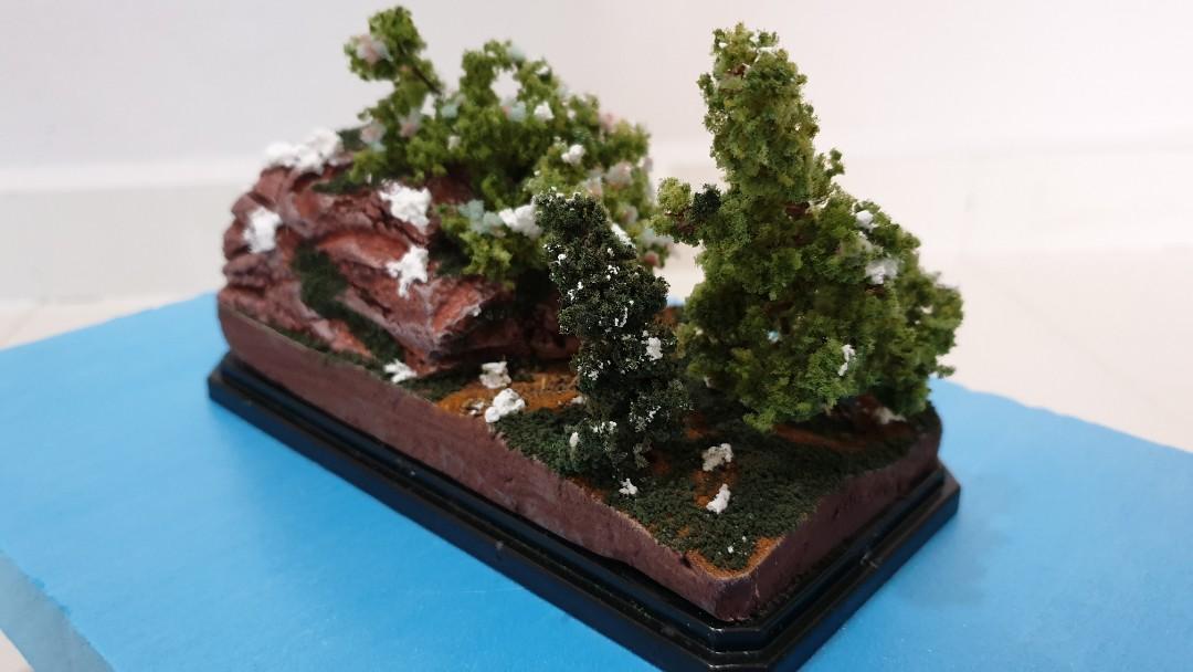 Thawing Snow Rocky terrain Diorama, Hobbies & Toys, Toys & Games on ...