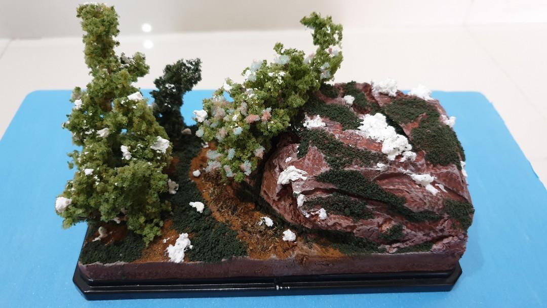 Thawing Snow Rocky terrain Diorama, Hobbies & Toys, Toys & Games on ...