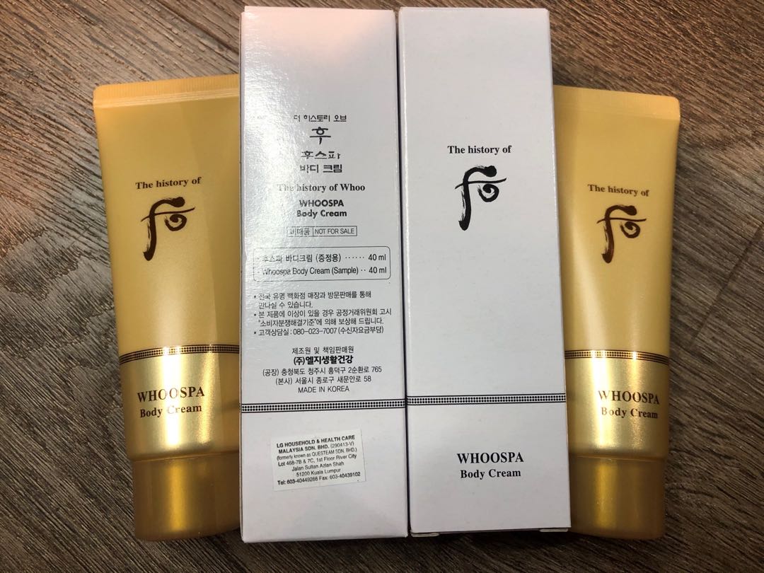 The history of Whoo WHOOSPA Body Cream, Health & Beauty, Face & Skin ...
