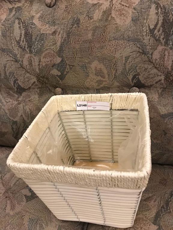 White classy basket, Furniture & Home Living, Home Decor, Other Home ...