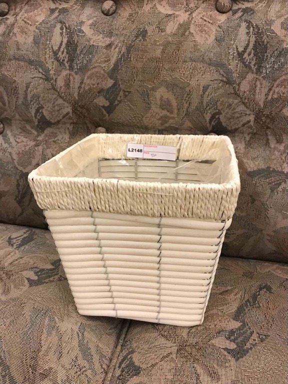 White classy basket, Furniture & Home Living, Home Decor, Other Home ...