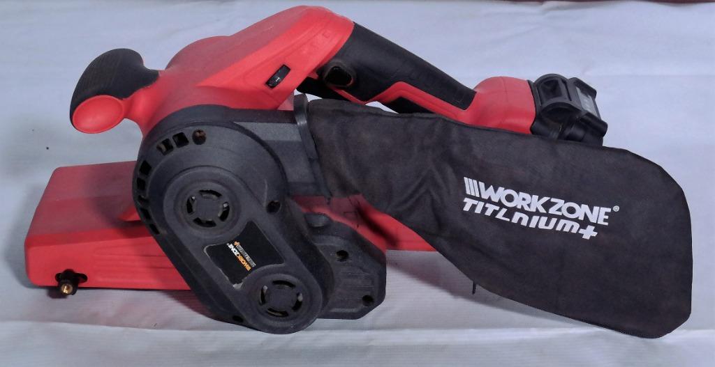 WORKZONE TITANIUM + XFINITY LI-ION 20V CORDLESS BELT SANDER, Commercial ...