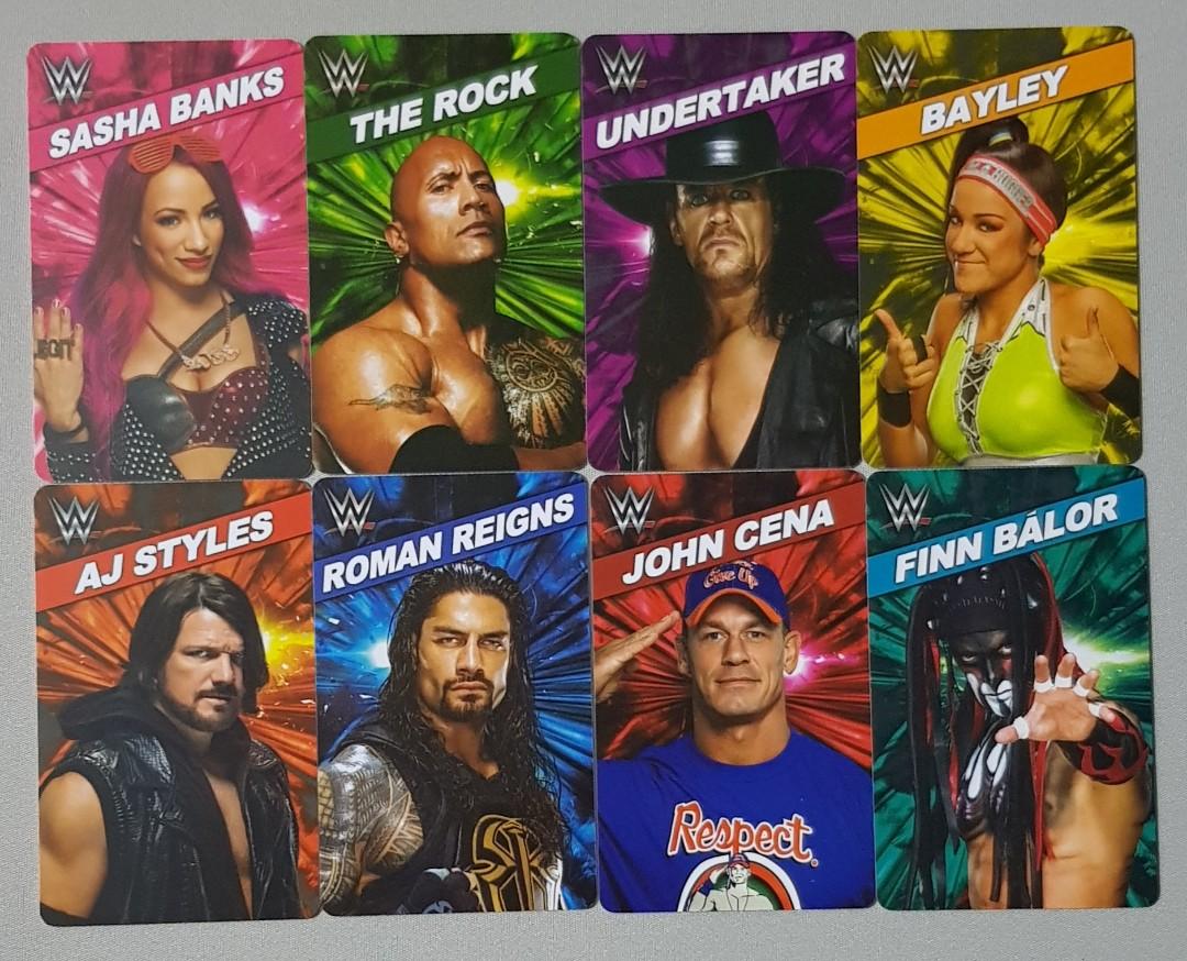 WWE Wrestling Superstar Rumble The Rock Undertaker AJ Styles Bayley ...