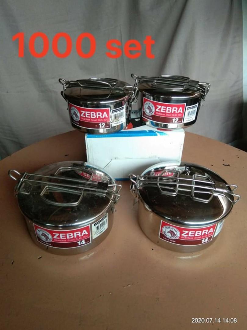 Zebra Stainless Steel Lunch Box SUS 304, Furniture & Home Living, Home ...