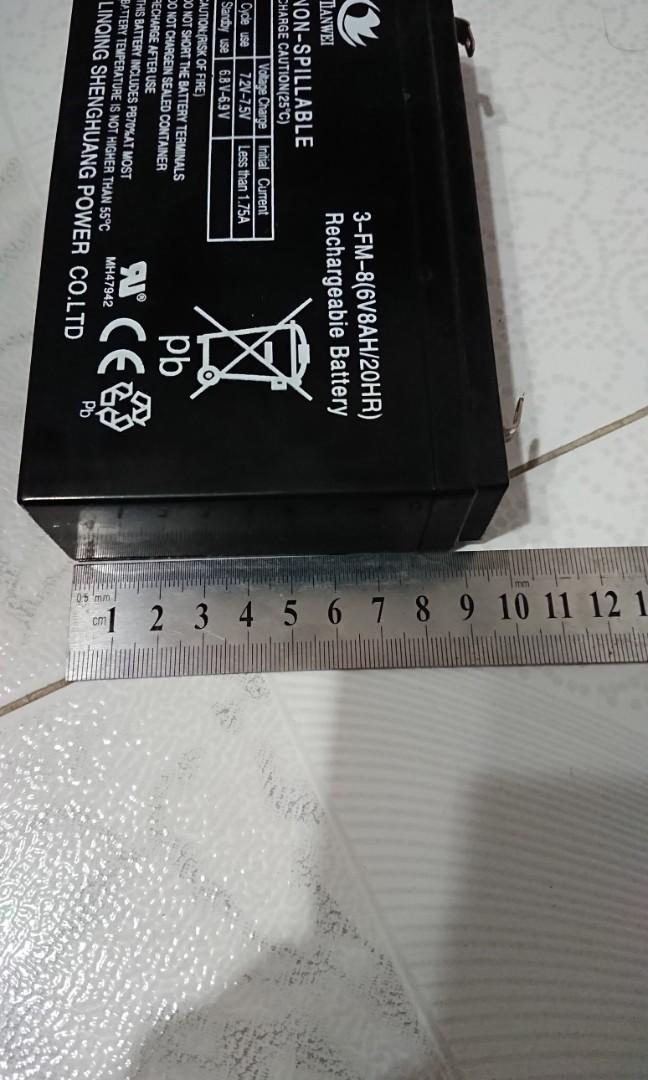 6V 8AH Rechargeable battery, kids toy car, Hobbies & Toys, Toys & Games on Carousell