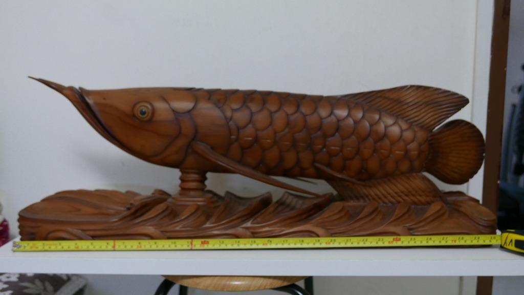 Arowana Display - Made of teak wood, Furniture & Home Living, Home ...