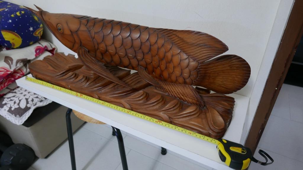 Arowana Display - Made of teak wood, Furniture & Home Living, Home ...