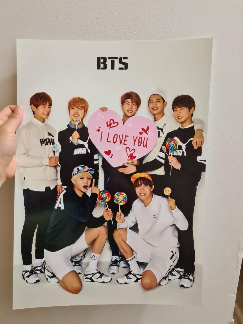 BTS Posters + Sticker Sheet, Hobbies & Toys, Memorabilia & Collectibles ...