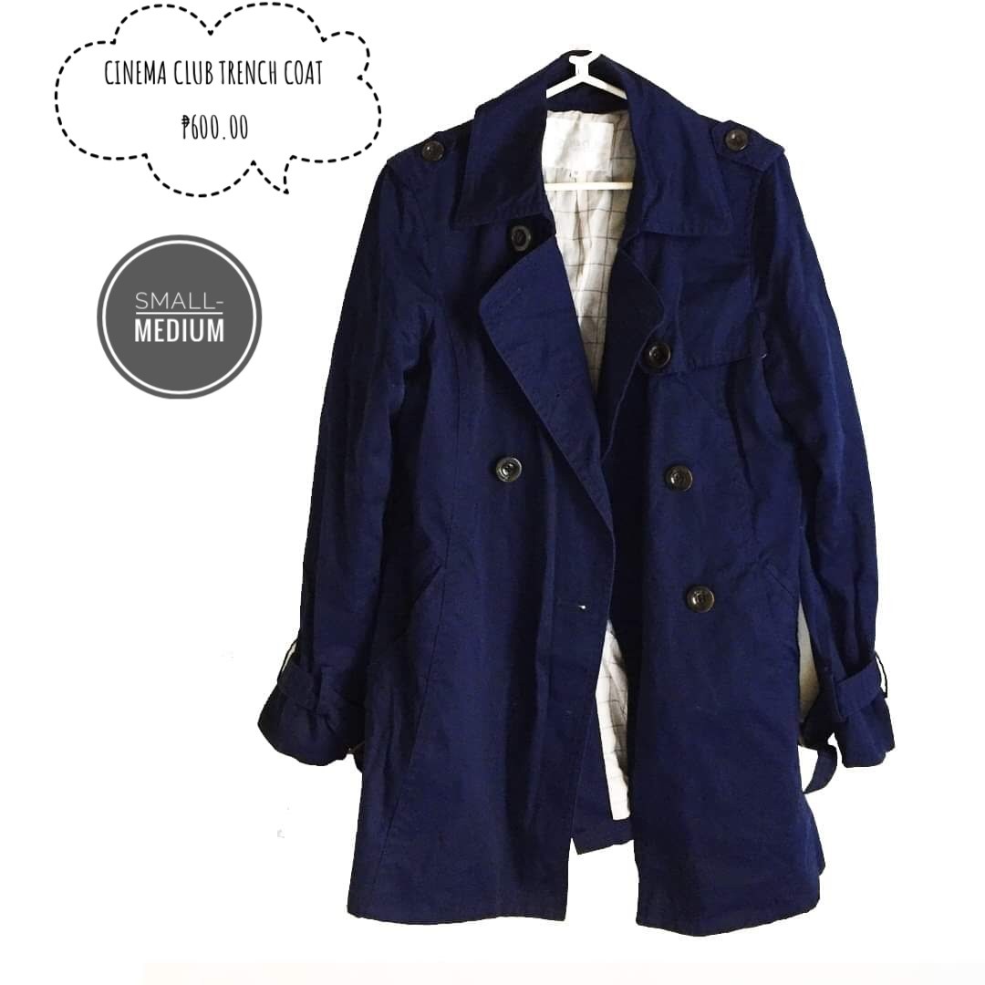Cinema Club Trench Coat, Women's Fashion, Coats, Jackets and Outerwear ...
