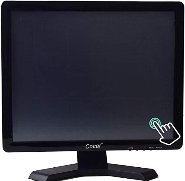 COCAR 17 Inch High Res LED Monitor Built-in Touch Screen Display ...