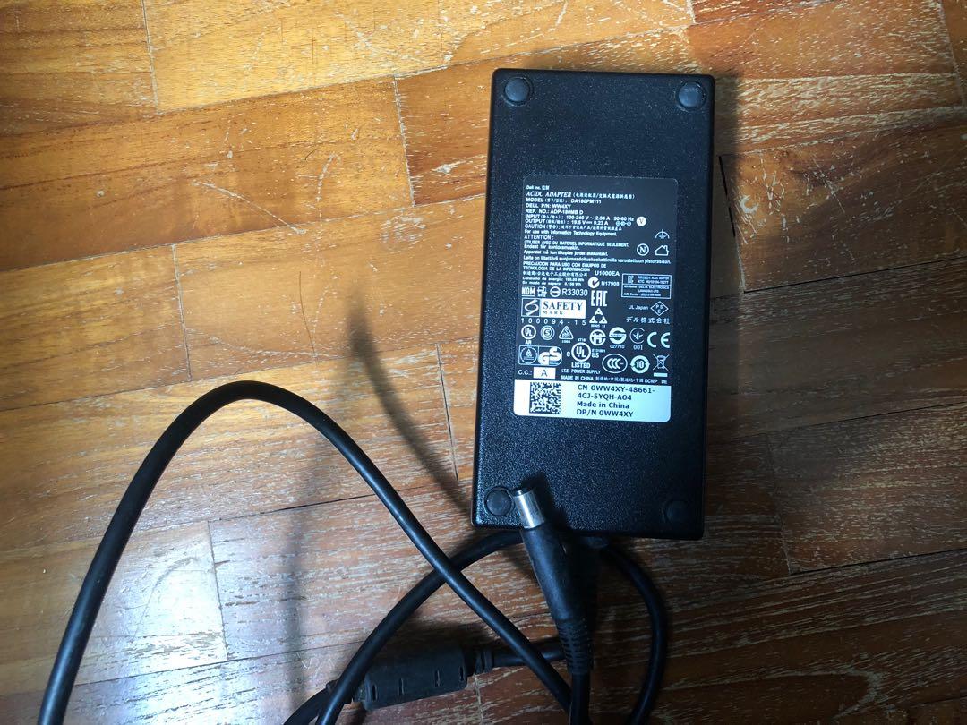 Dell Alienware power adapter 180W, Computers & Tech, Parts ...