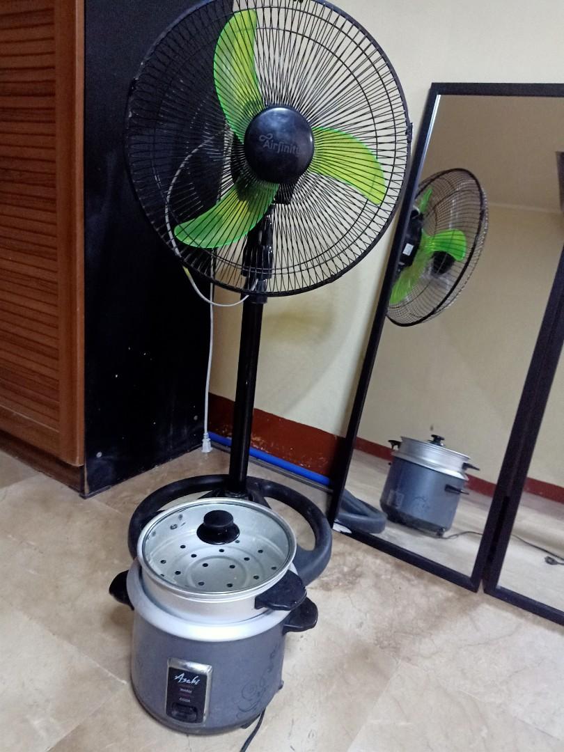 Fan airfinity,asahi ricecooker and 2 mirror one year used take all 2k ...