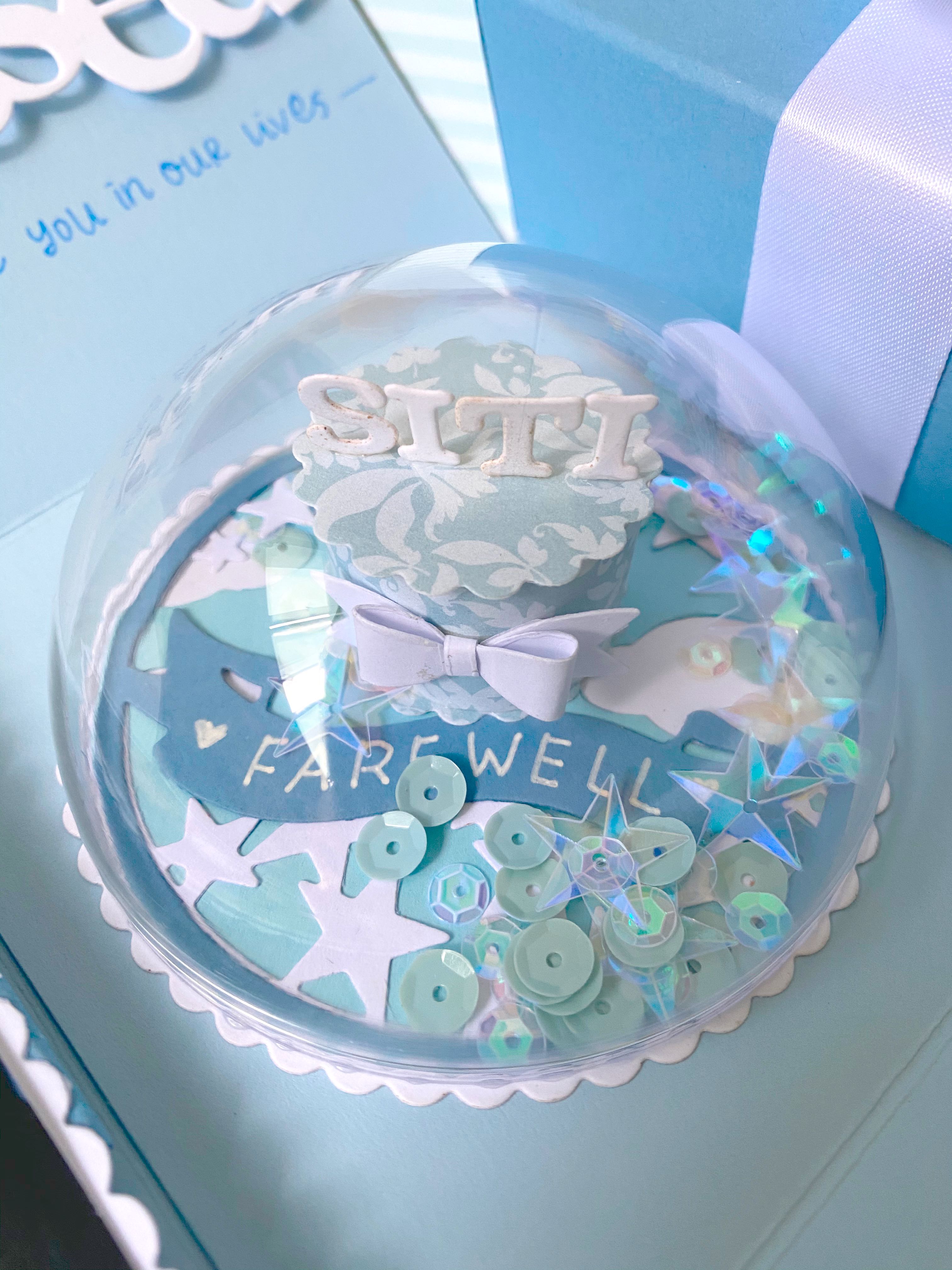 Farewell globe explosion surprise box card, Design & Craft, Handmade ...