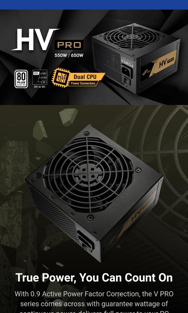 FSP HV PRO 650W PSU, Computers & Tech, Parts & Accessories, Networking ...