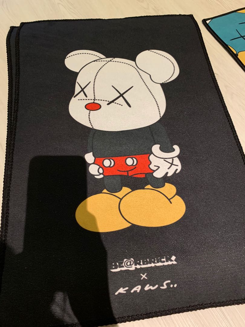 Kaws x Mickey Mouse Mat, Furniture & Home Living, Kitchenware ...