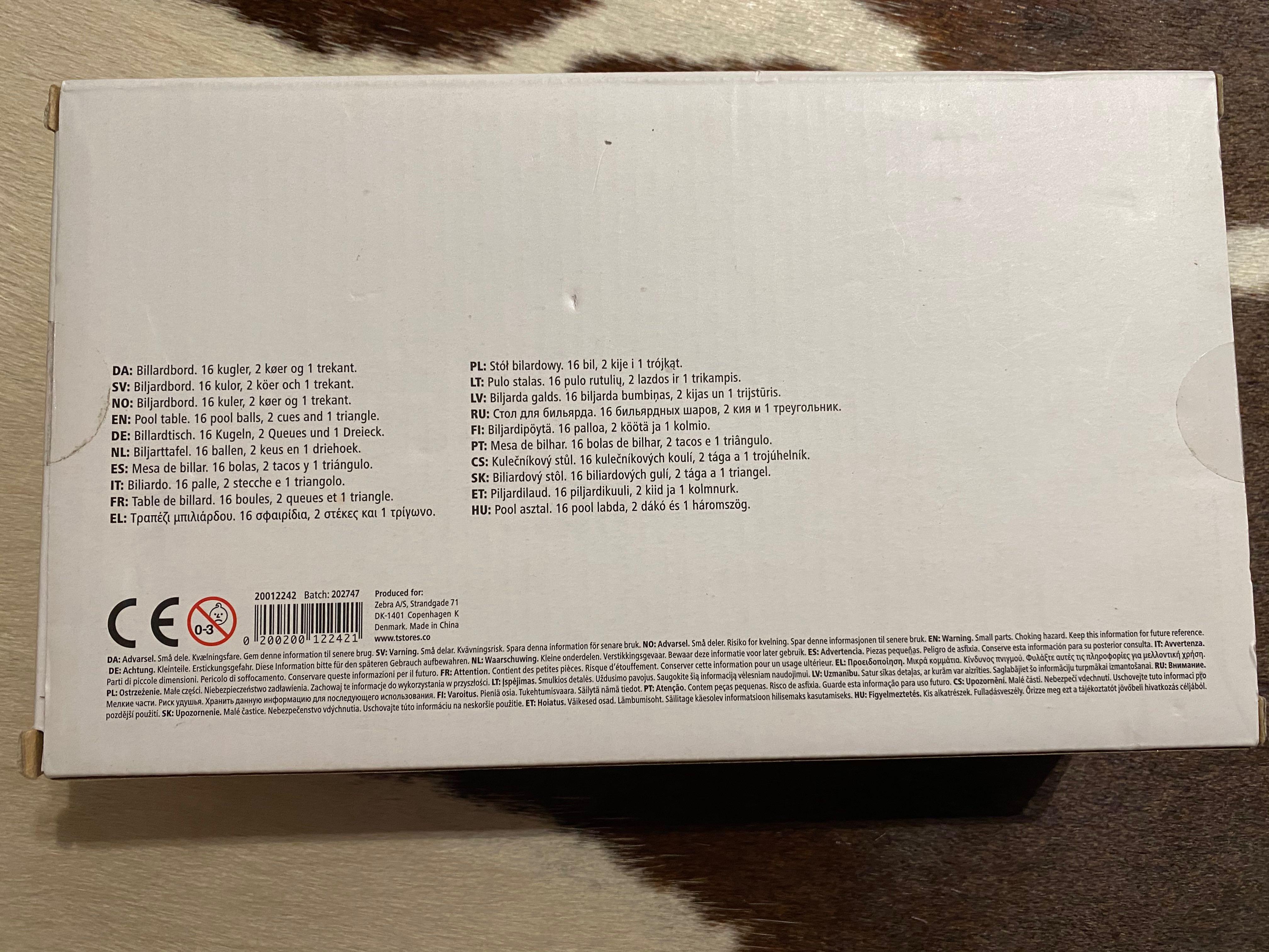 New Sealed Flying Tiger Desktop Billiard Pool Table, Hobbies & Toys ...