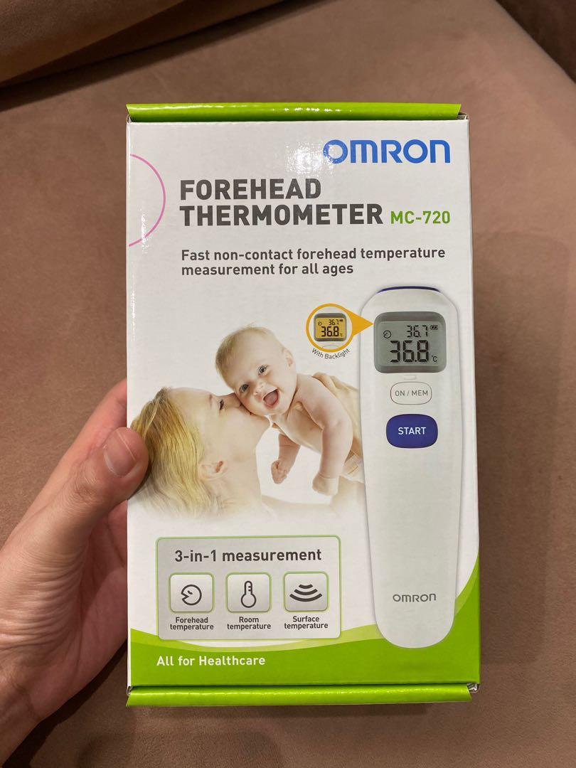 OMRON forehead thermometer MC-720, Assistive Devices, Health Monitors ...