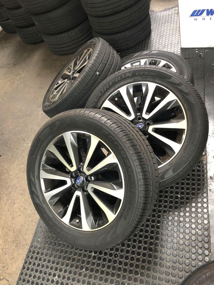 Original Subaru Forester Stock 18” Rims with tyre, Car Accessories ...