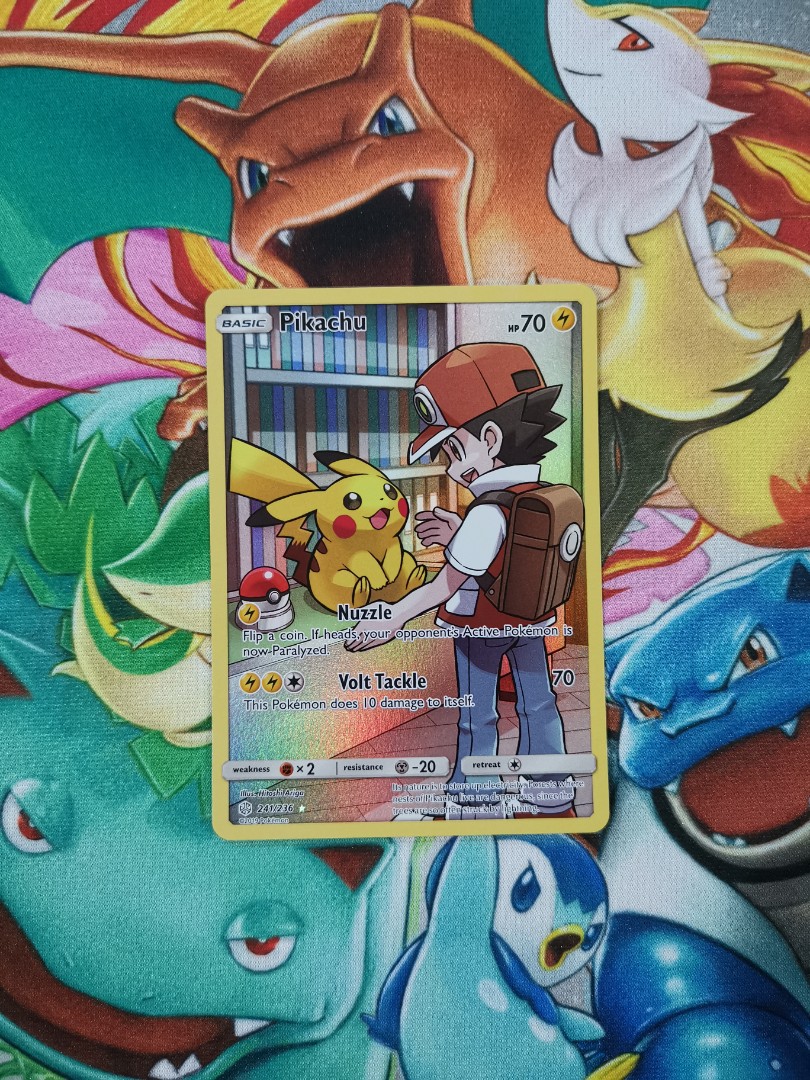 Pikachu Secret Rare - Cosmic Eclipse Character Art, Hobbies & Toys ...