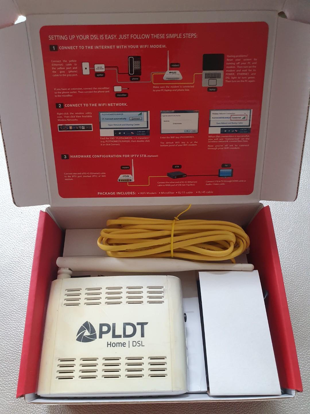PLDT DSL wifi modem, Computers & Tech, Parts & Accessories, Networking ...
