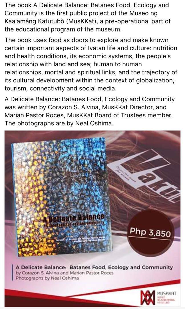 Rare! A Delicate Balance Batanes Lifestyle Coffee Table Book, Hobbies ...