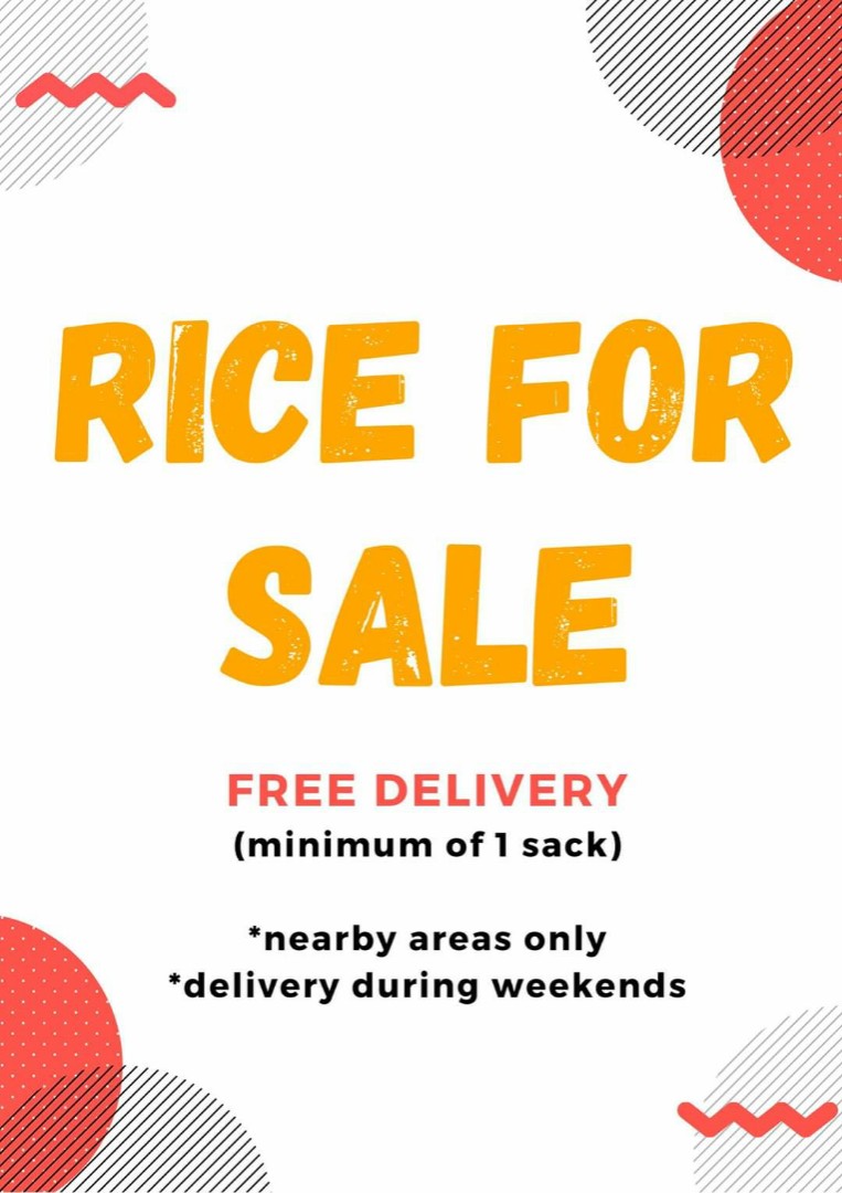 Rice for Sale (FREE DELIVERY) Antipolo & Marikina ONLY, Food & Drinks ...