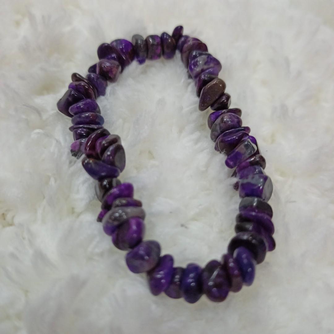 Sugilite high gred crystal, Women's Fashion, Jewelry & Organisers ...