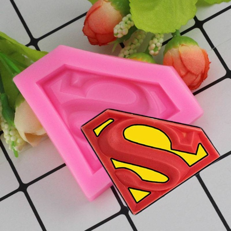 Superman Logo Silicone Mould, Furniture & Home Living, Kitchenware ...