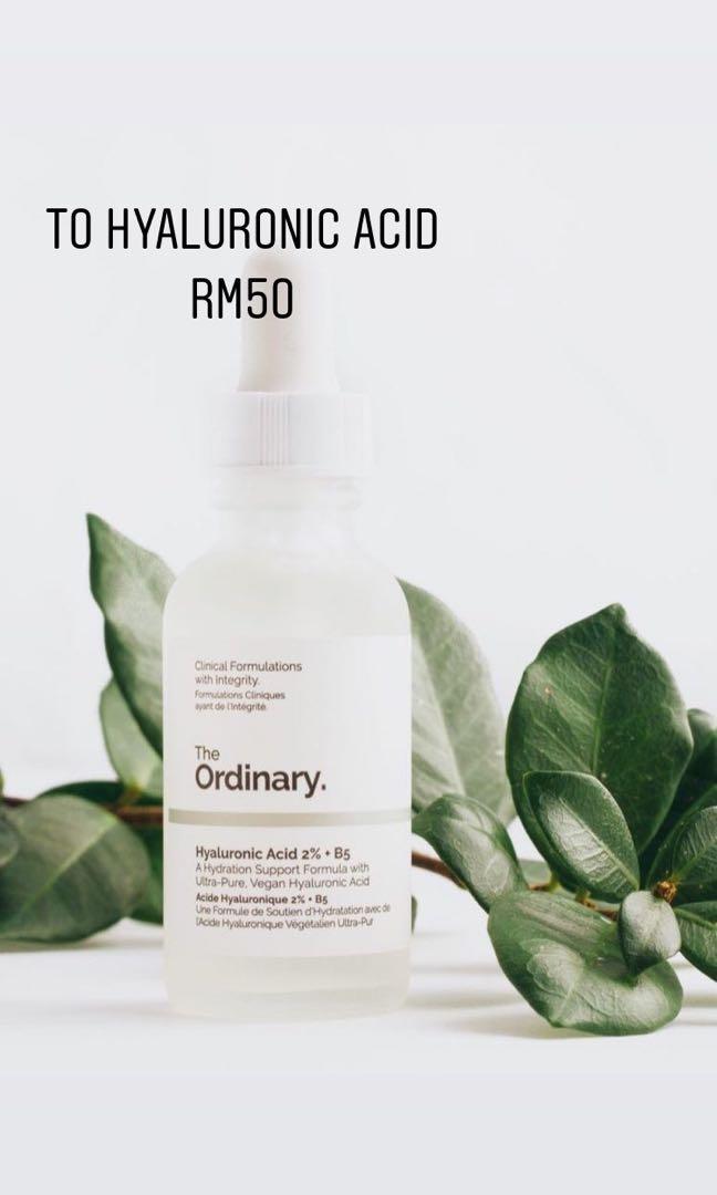 The Ordinary Hyaluronic Acid, Health & Nutrition, Health Supplements ...