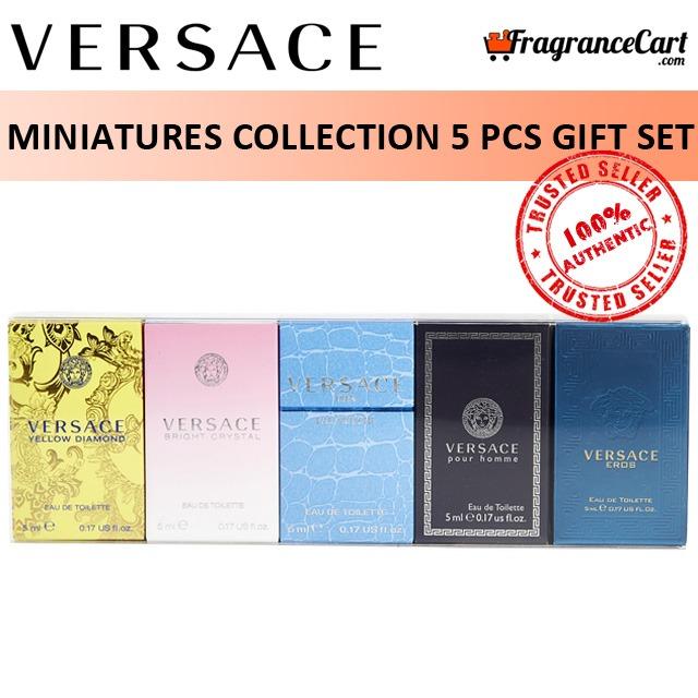 Versace Miniatures Collection 5 Pcs Gift Set for Men And Women Unisex ...