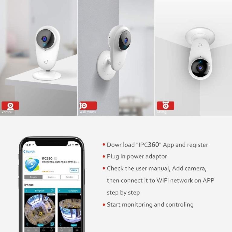 Victure Ip Cam PC420, Photography, Camera Accessories, Others on Carousell