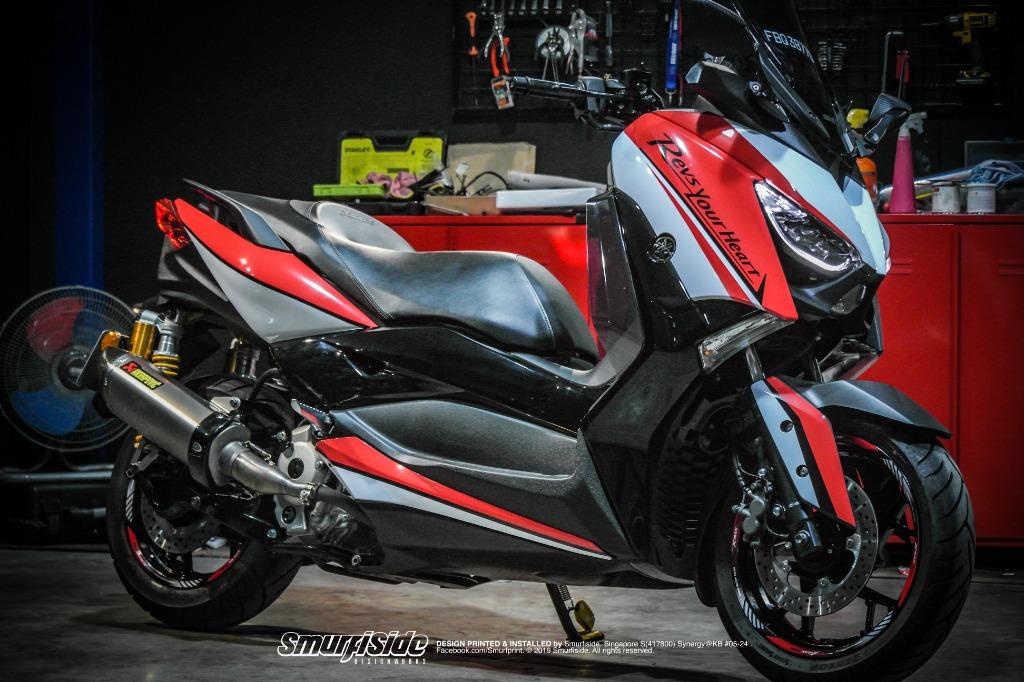 Yamaha Xmax Body decal with Design, Motorcycles, Motorcycle Accessories ...