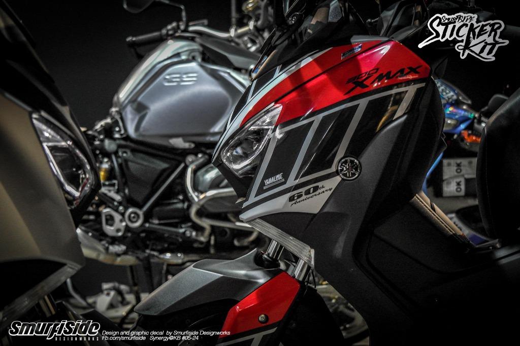 Yamaha Xmax Body decal with Design, Motorcycles, Motorcycle Accessories ...