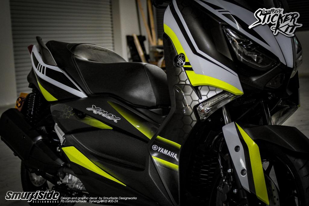 Yamaha Xmax Body decal with Design, Motorcycles, Motorcycle Accessories ...