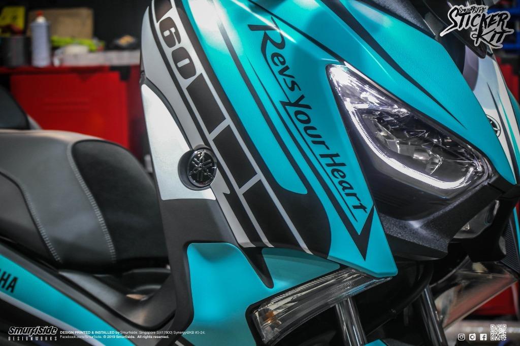 Yamaha Xmax Body decal with Design, Motorcycles, Motorcycle Accessories ...