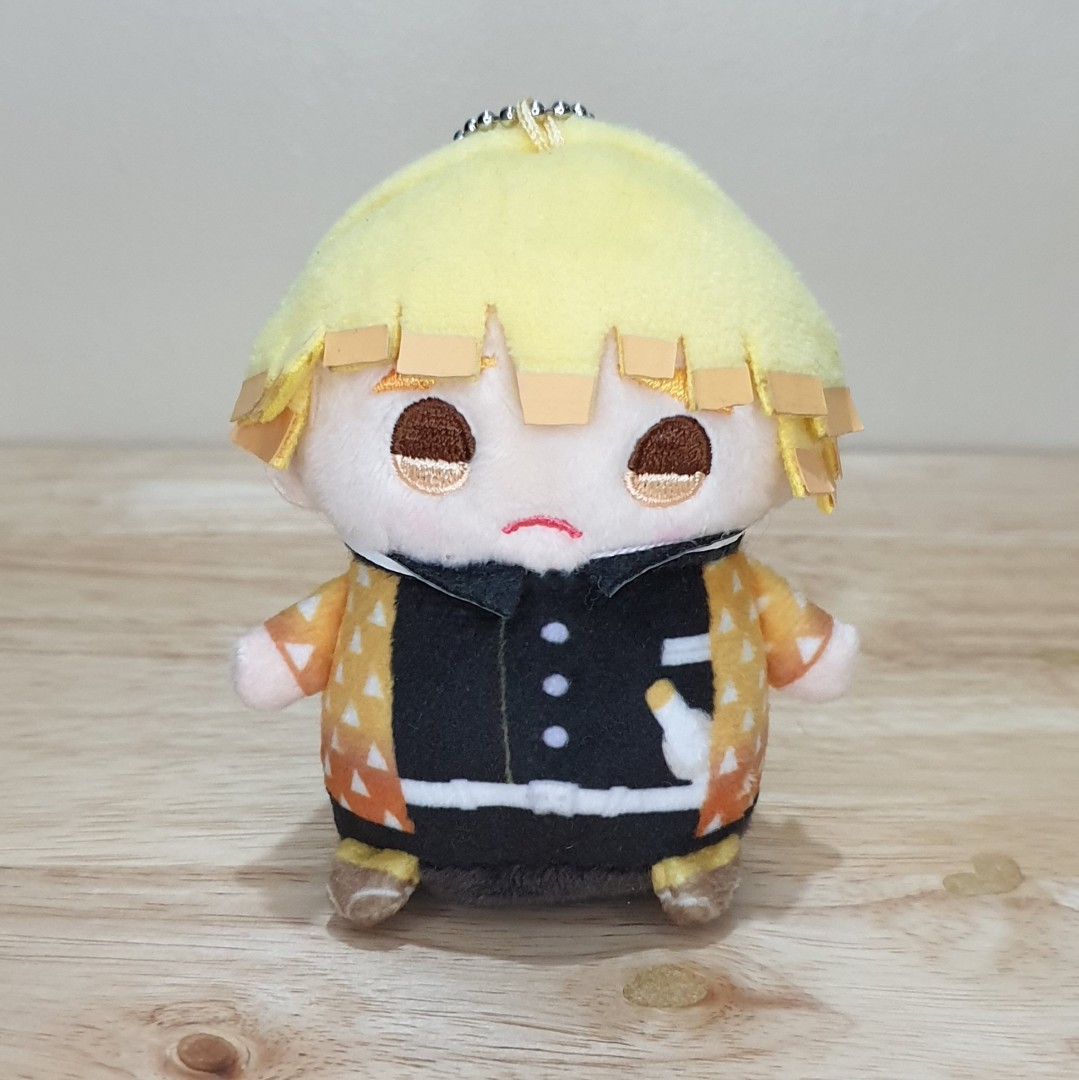 Zenitsu Keychain Plush, Hobbies & Toys, Toys & Games on Carousell
