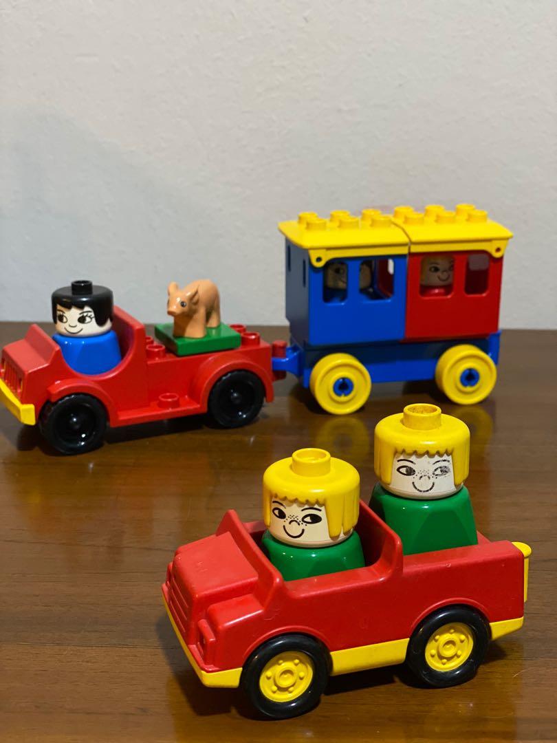 Lego duplo antique wagon and car, Hobbies & Toys, Toys & Games on Carousell